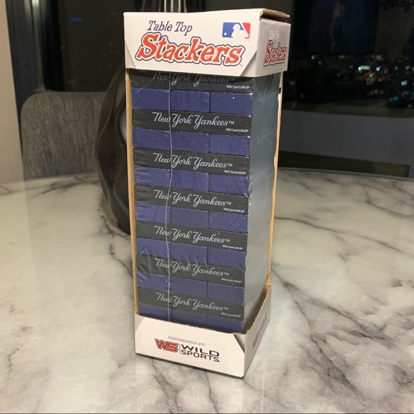 MLB | Games | Wild Sports New York Yankees 9 Table Top Jenga Inspired ...